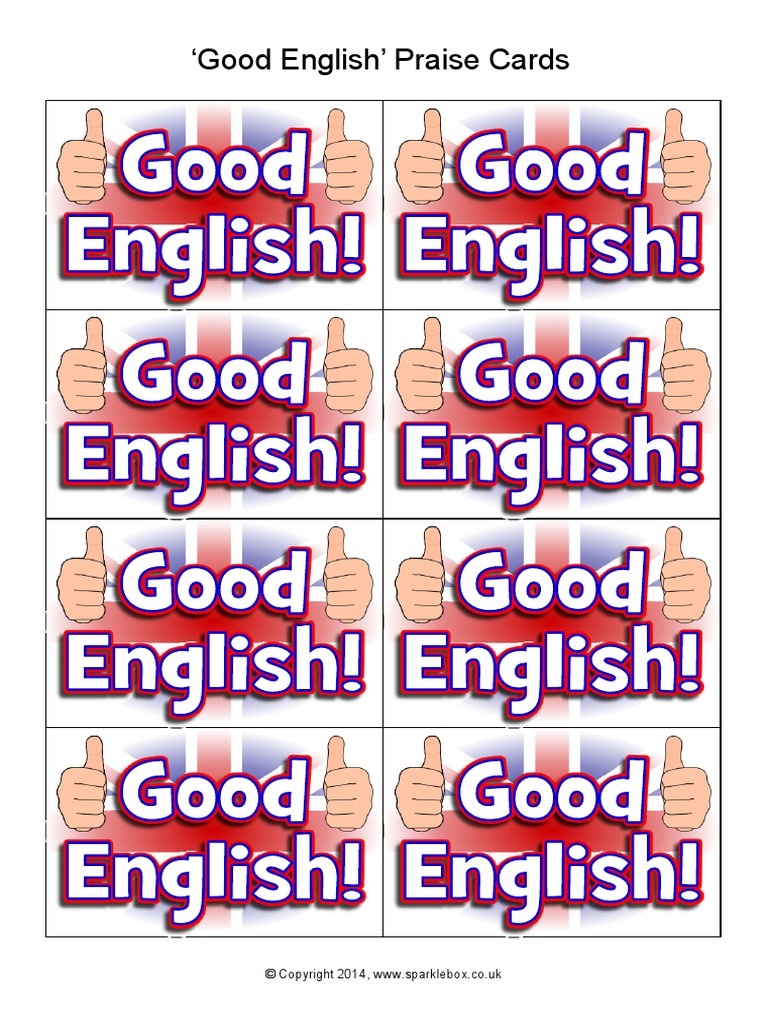English! Good English! Good English! Good English! Good English! Good ...