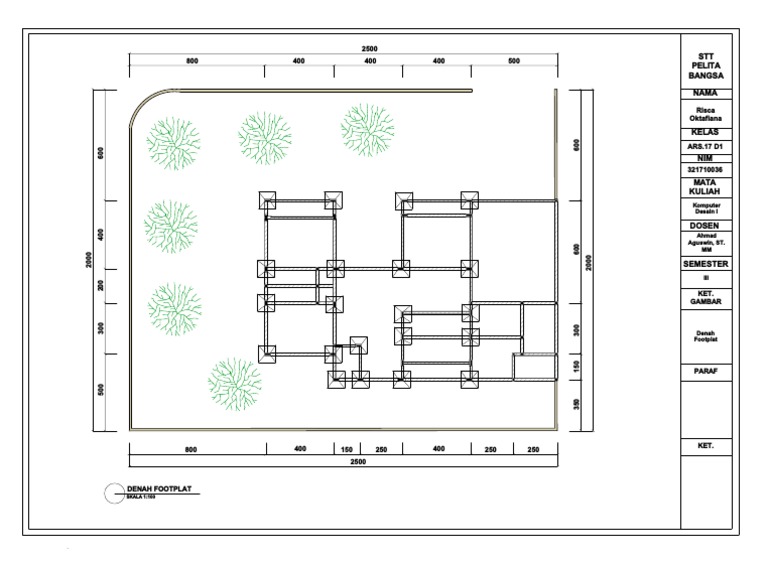 Denah Footplat | PDF
