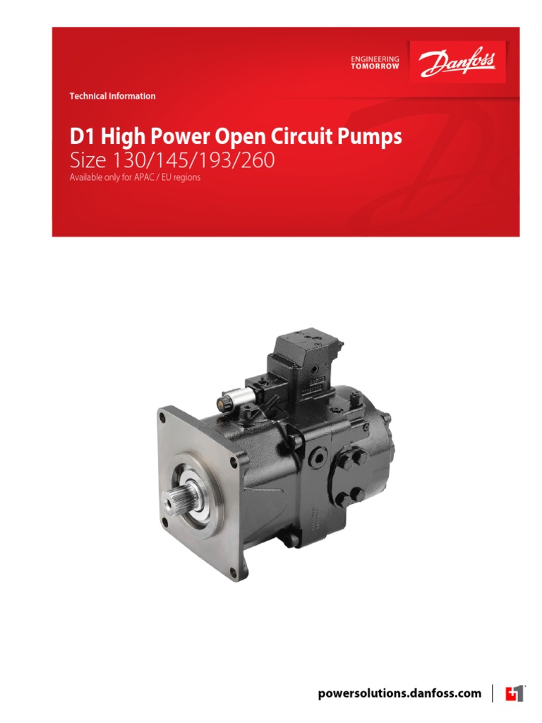 Bomba Hidraulica D1 Danfoss PDF | PDF | Motor Oil | Pump