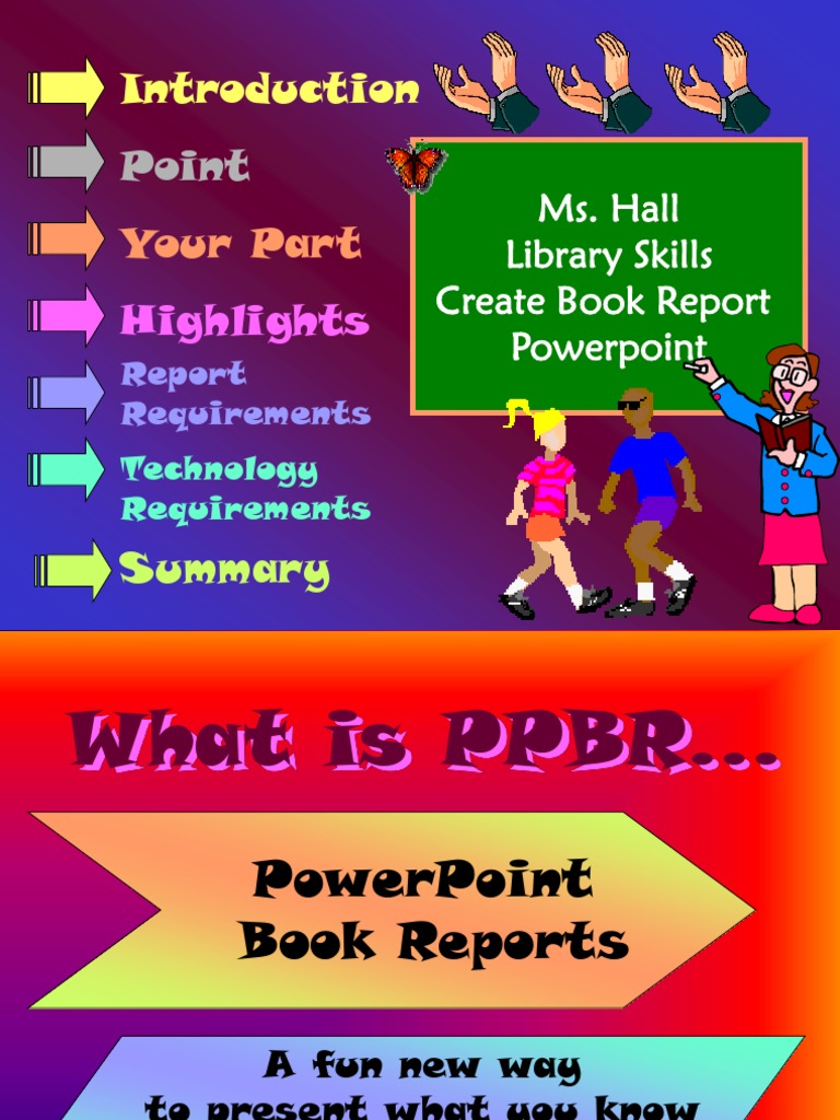 PowerPoint Book Report Guide | PDF | Microsoft Power Point | Hyperlink