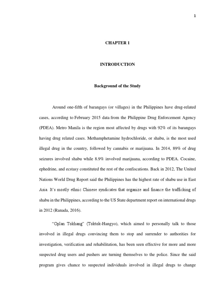 Thesis Oplan Tokhang | PDF | Criminal Justice | Crime & Violence