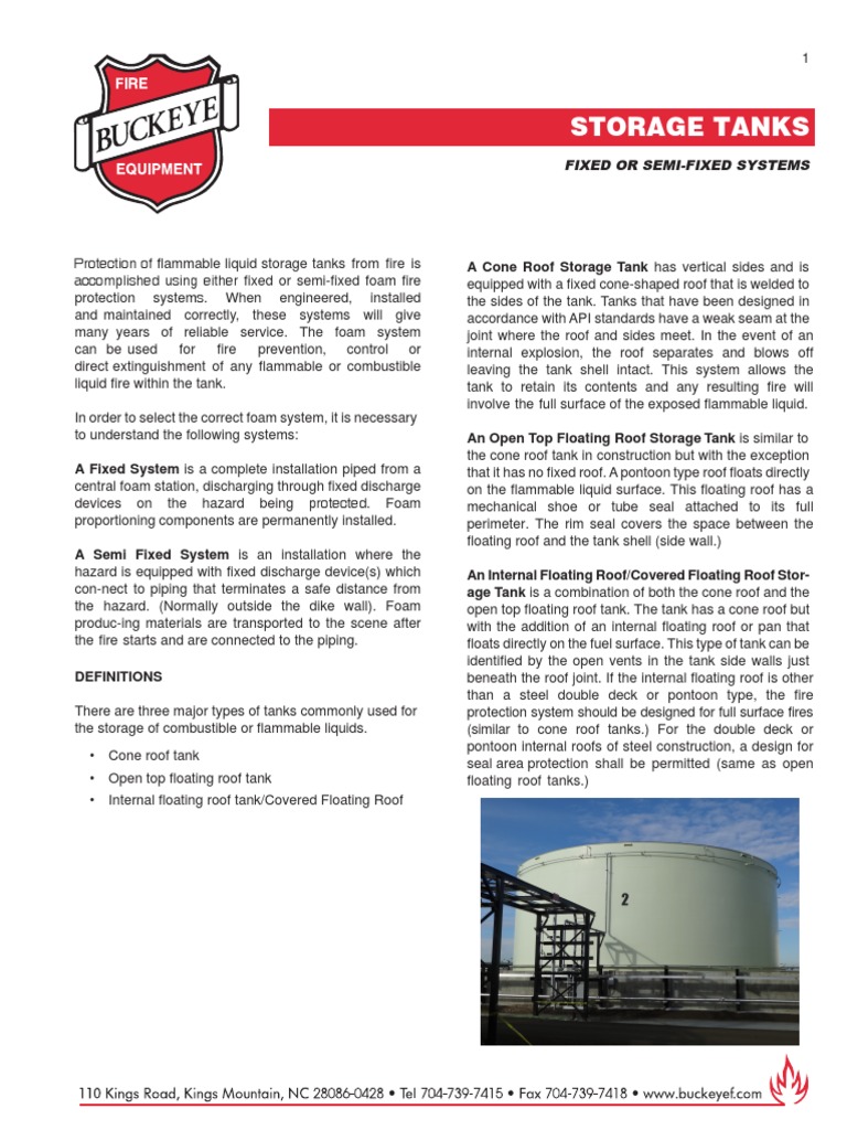 Buckeye Semifixed Systems | PDF | Foam | Combustion