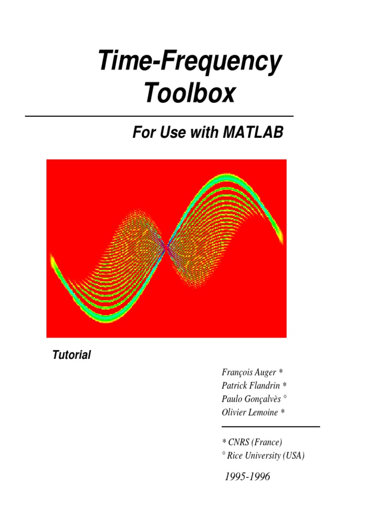 Tutorial Matlab Time-Frequency PDF | PDF | Spectral Density ...
