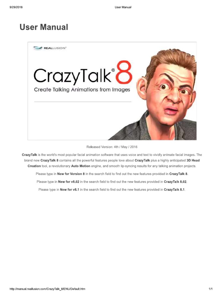 Crazytalk 8 Manual PDF | PDF