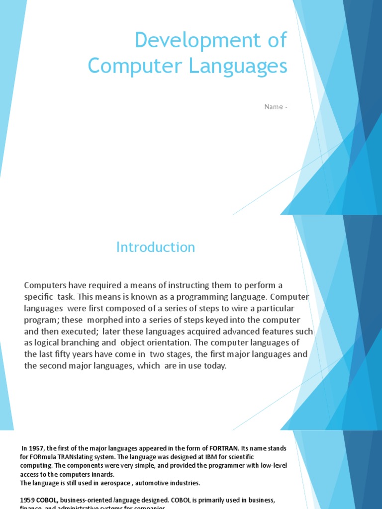 Development of Computer Languages | PDF | Ruby On Rails | Programming Language