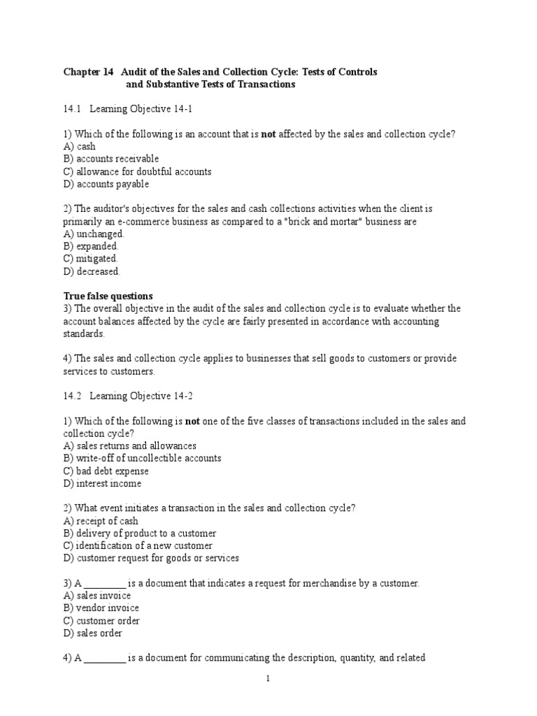 Chapter 14 Questions | PDF | Invoice | Receipt