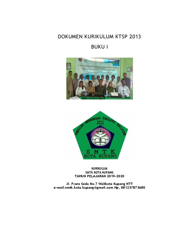 KTSP SMTK Kota Kupang 2013 | PDF