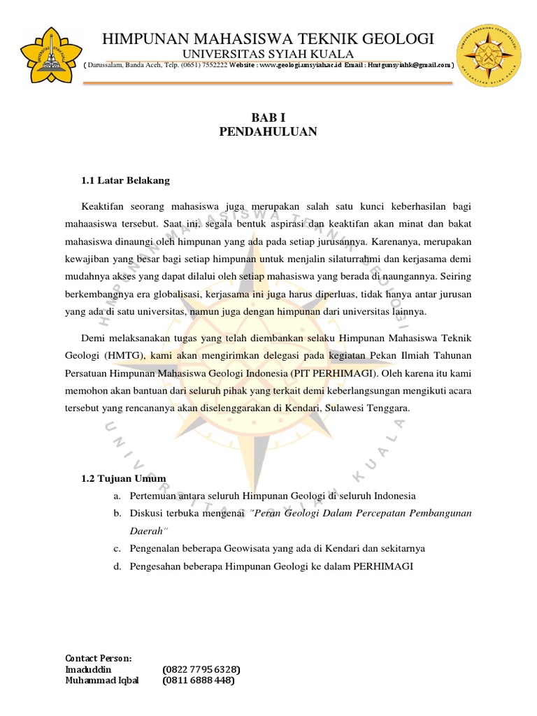 Proposal Pit Perhimagi | PDF