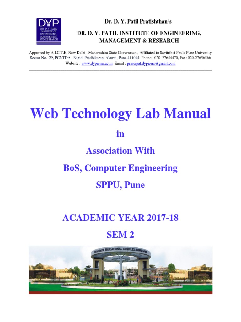 WT Lab Manual PDF | PDF | Java Server Pages | Html WT Lab Manual PDF | PDF | Java Server Pages | Html
