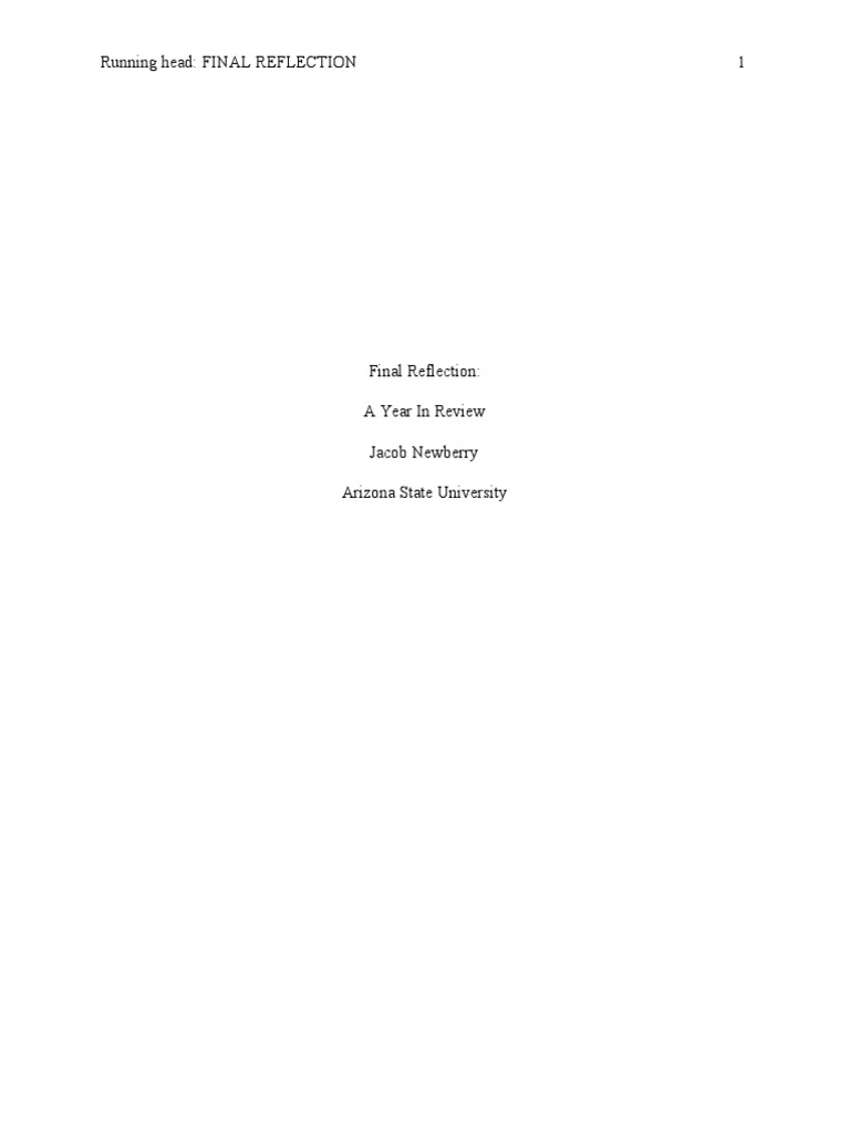 Eng 102 Portfolio Reflection Final For Kayla | PDF | Thought | Advertising