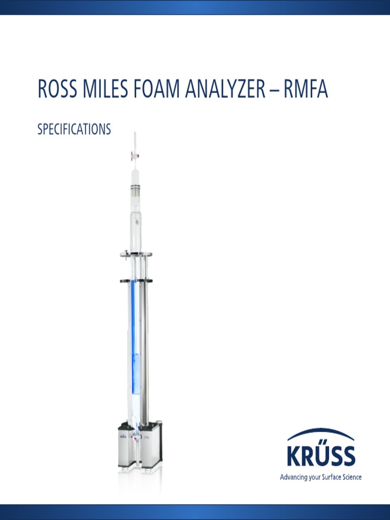 Ross-Miles Foam Analyzer Specifications | PDF