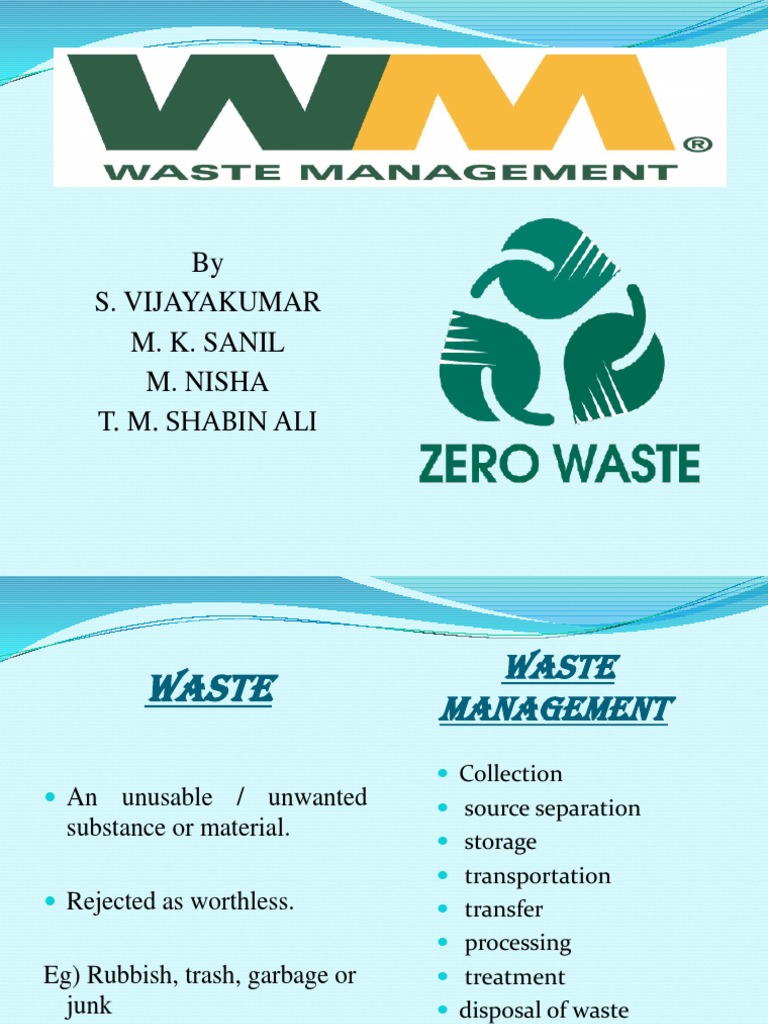 Comprehensive Waste Management Guide | PDF | Waste Management | Waste