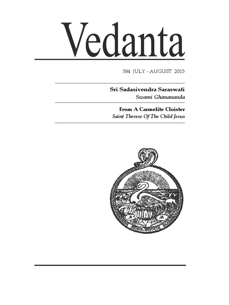 Insights from Swami Ghanananda | PDF | Vedas | Monism