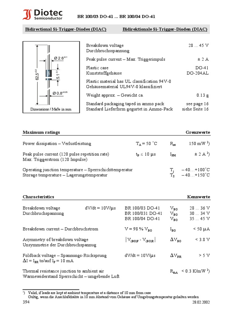Diac BR100 PDF | PDF
