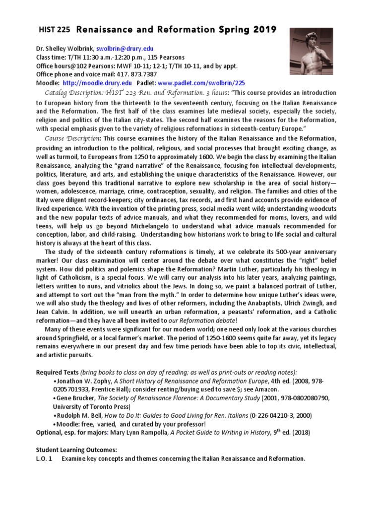 Renaissance & Reformation | PDF | Martin Luther | Academic Dishonesty