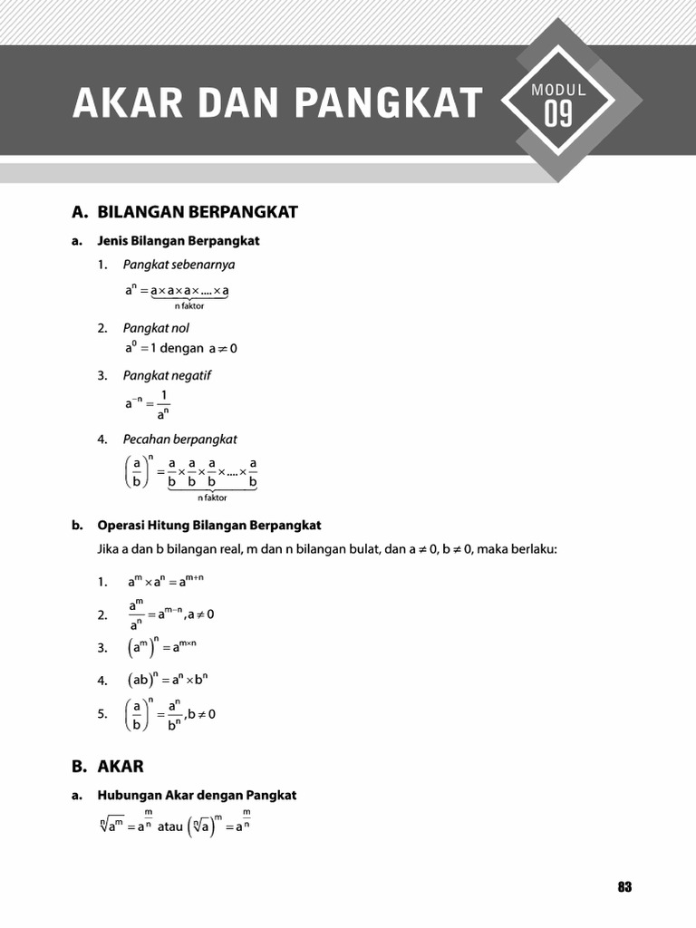 Akar Dan Pangkat | PDF