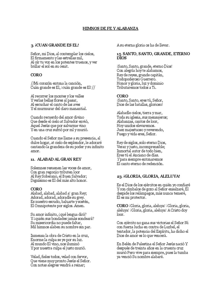 Himnario Fe y Alabanza | PDF | Cristo (título) | Pecado