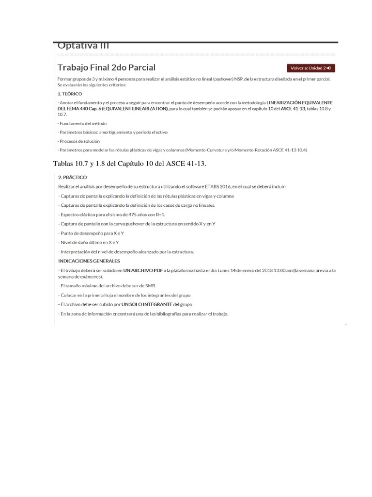 Cap 6 Fema 440 Resumen | PDF | Rigidez | Ecuaciones