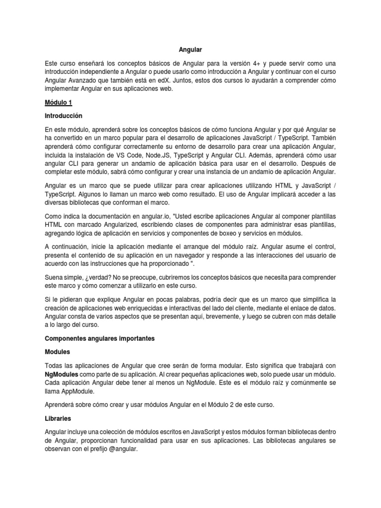 Fundamentos Angular | PDF | Script Java | Expresión regular
