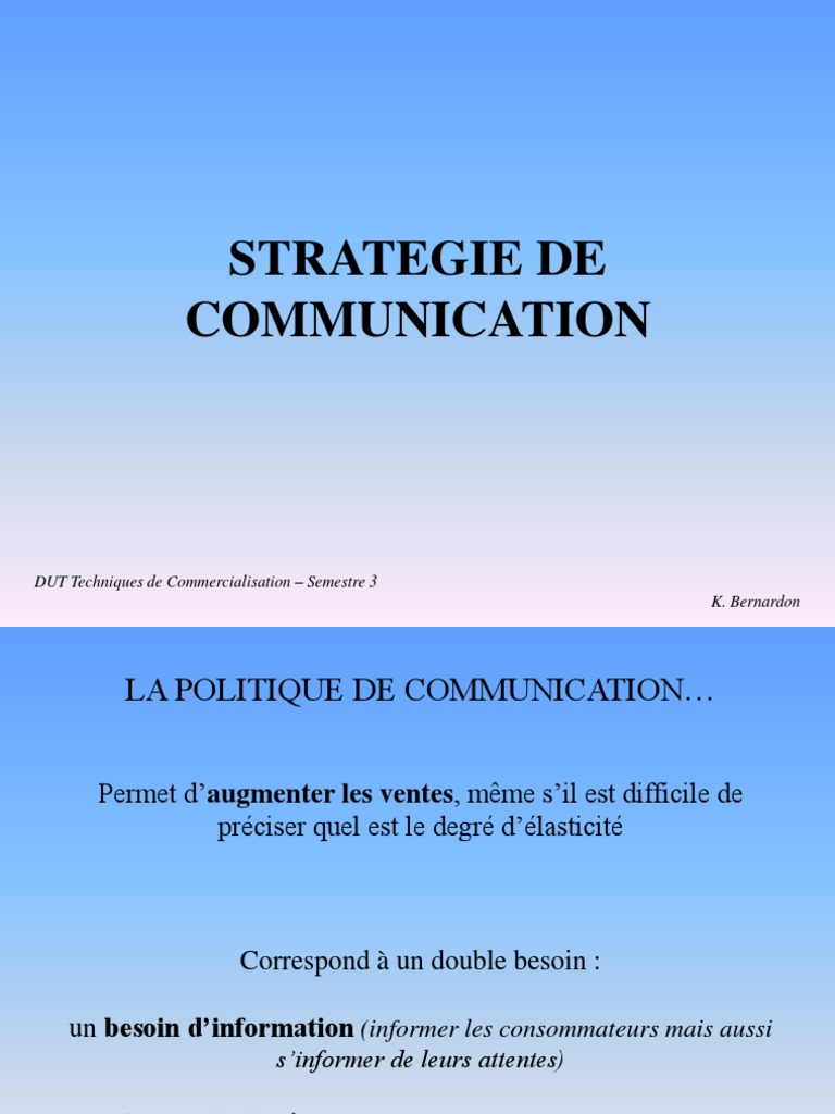 Cours Communication | PDF | Publicité | Promotion (marketing)