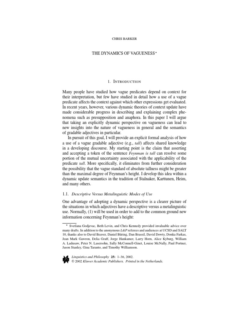 Selection of Semantics | PDF | Vagueness | Function (Mathematics)