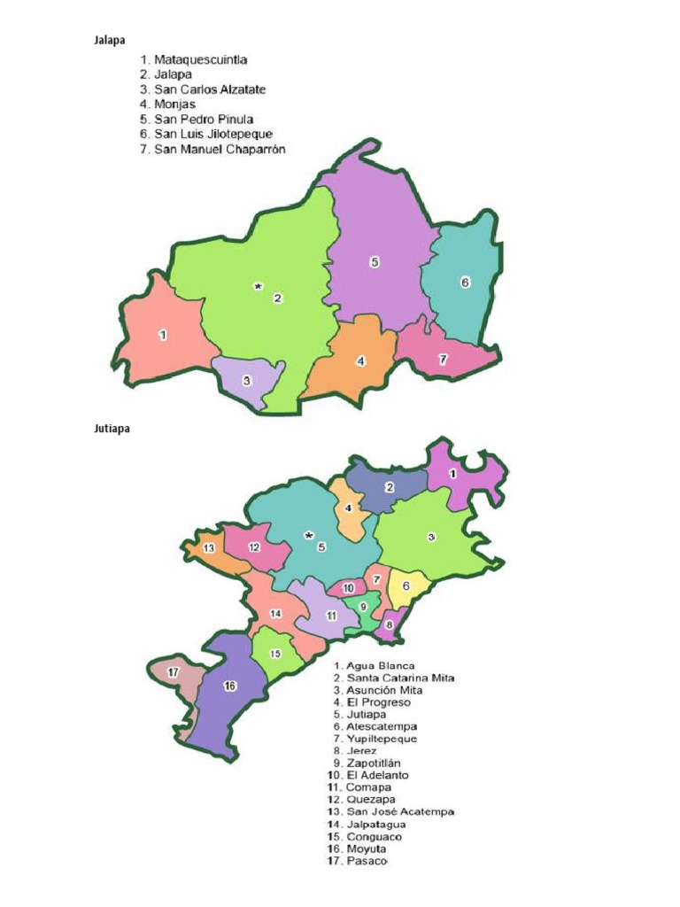 Mapa de Jalapa | PDF