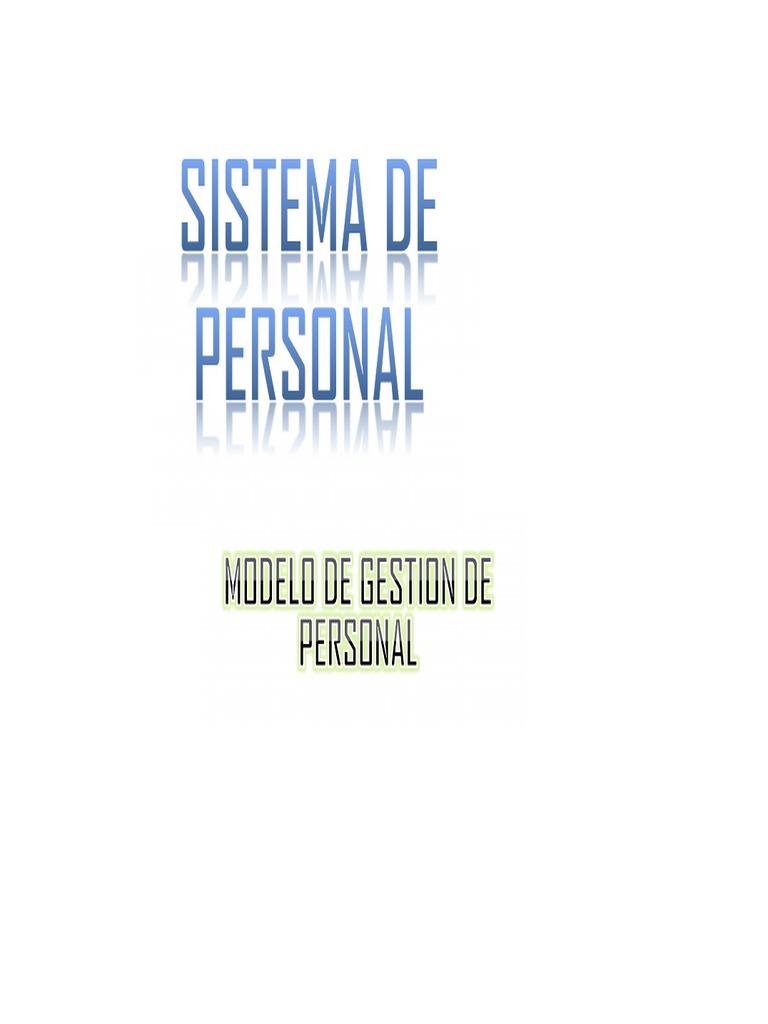 Modelos de Gestión de Recursos Humanos | PDF | Gestión de recursos ...