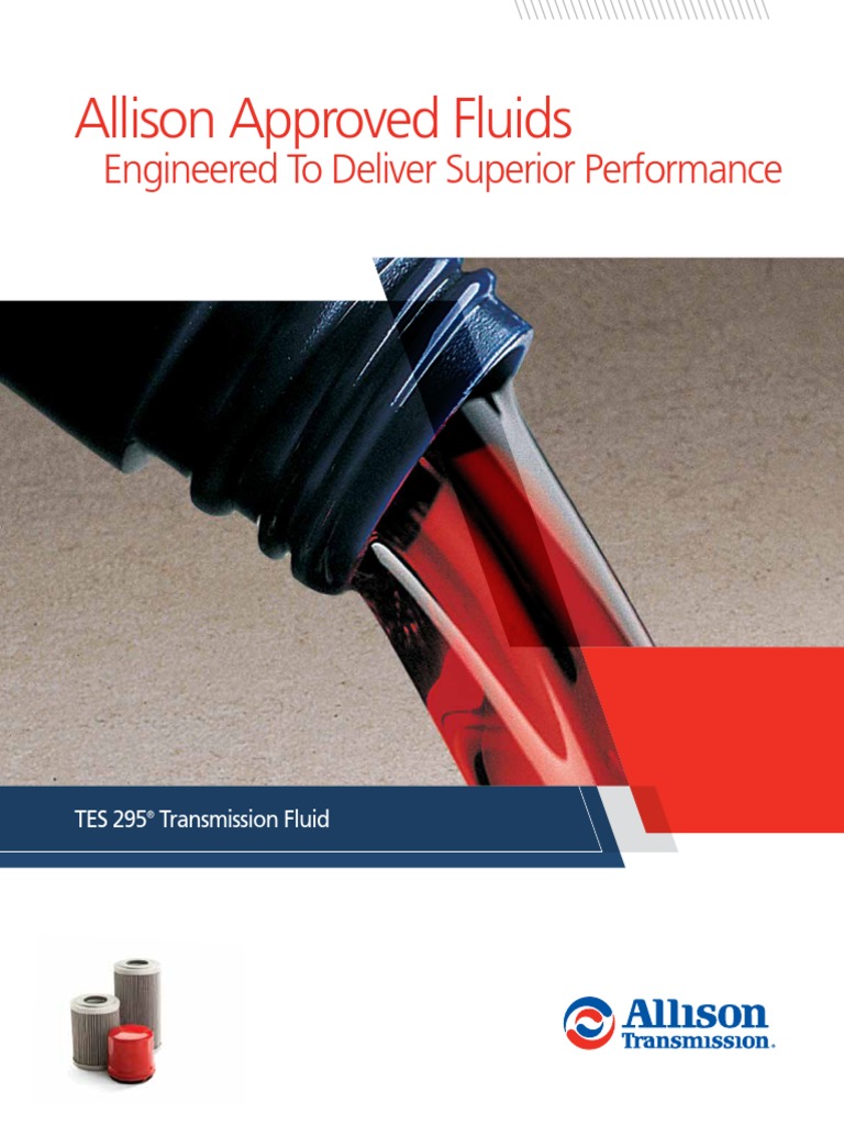 Allison Approved Fluids 2015 en | PDF | Transmission (Mechanics) | Business