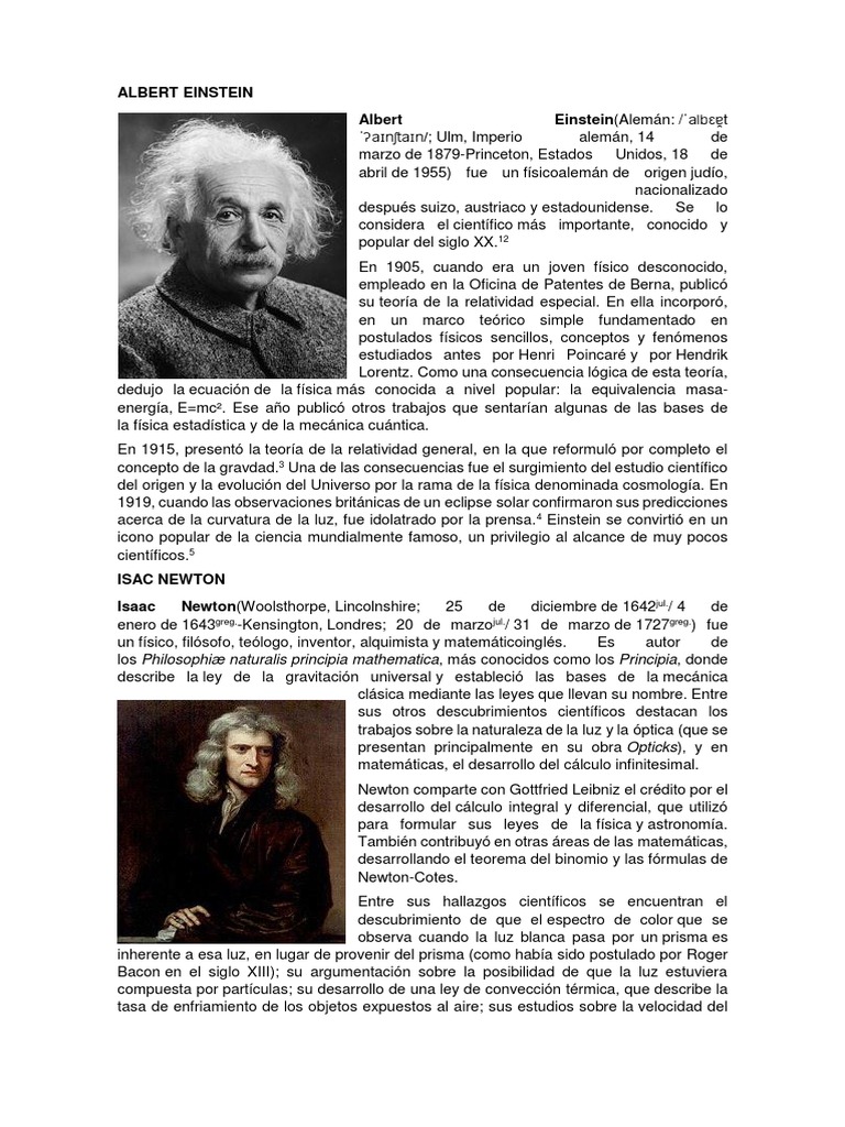 Albert Einstein | PDF | Science | Ciencia aplicada