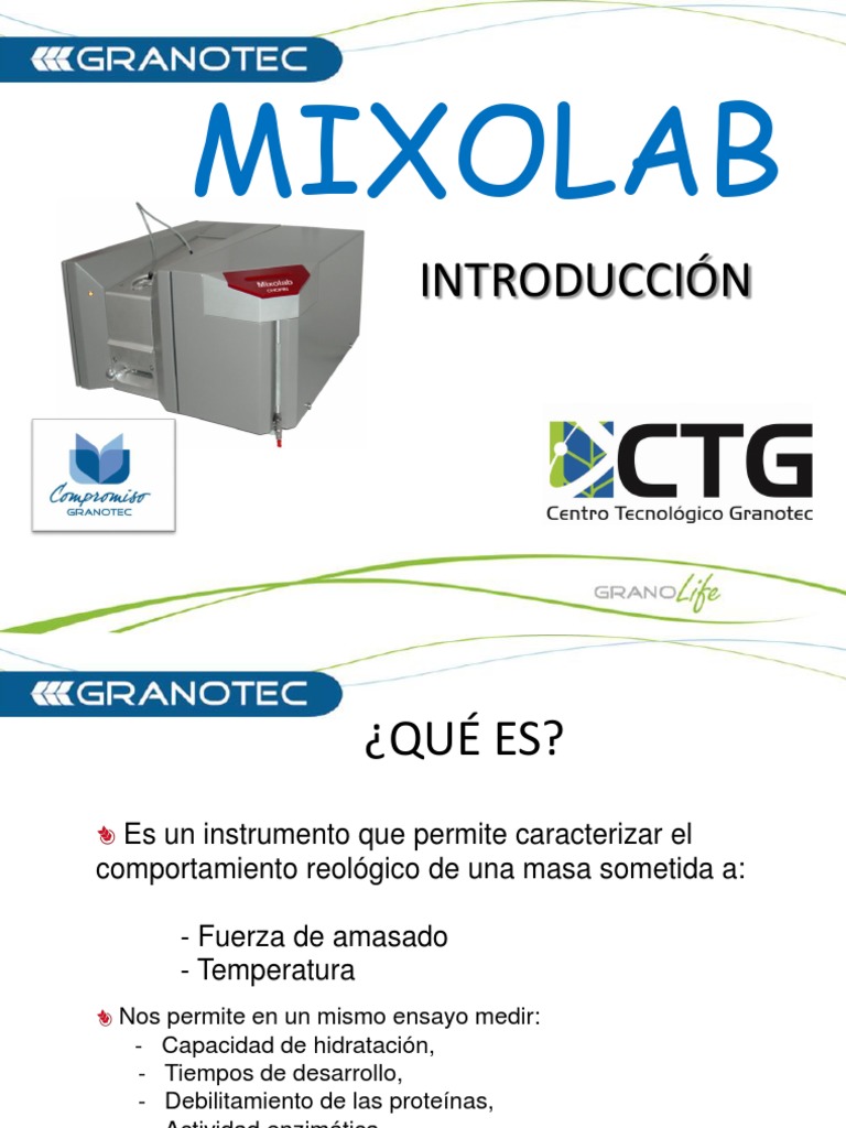 Introducción Mixolab | PDF | Almidón | Proteínas