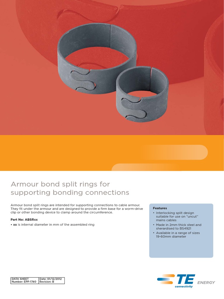 Armour Bond Split Rings For Supporting Bonding Connections: Features ...