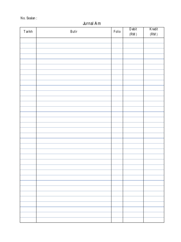 Prinsip Perakaunan Tingkatan 4: Format Buku Catatan Pertama Dan Lejar | PDF