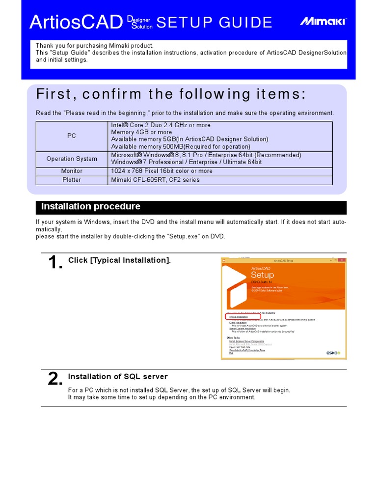 First, Confirm The Following Items:: Setup Guide | PDF | Double Click ...