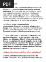 Partes y estructura de un folleto | PDF | Diseño | Diseño de página