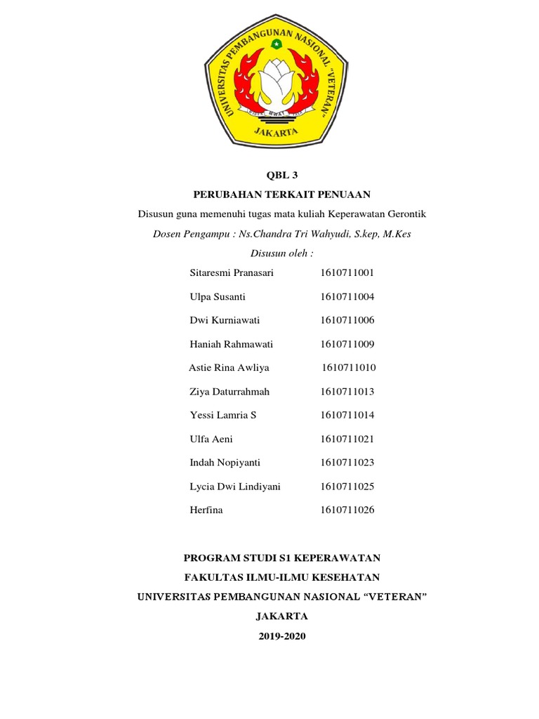 QBL 3 Gerontik | PDF | Pengembangan Diri | Kesehatan Holistik
