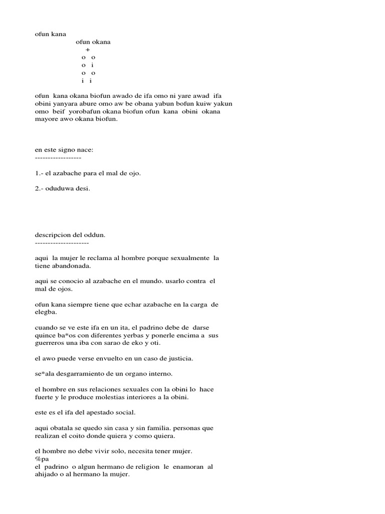 10-Ofun Okanran | PDF | Santeria | Naturaleza