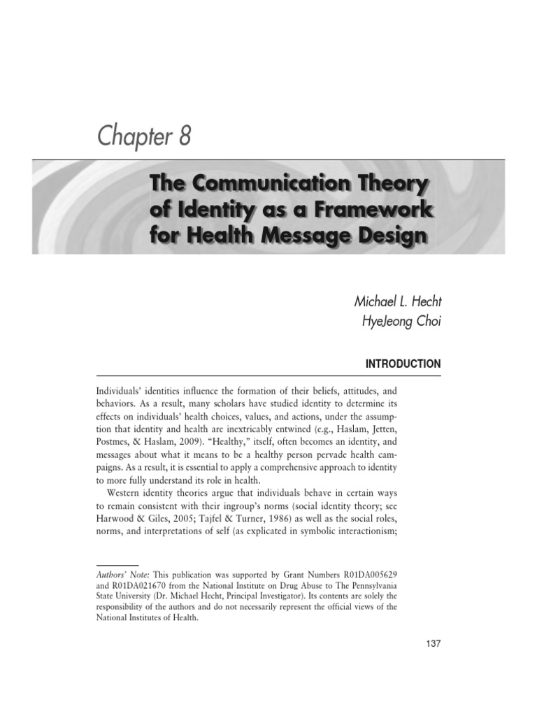 The Communication Theory of Identity As A Framework For Health Message ...