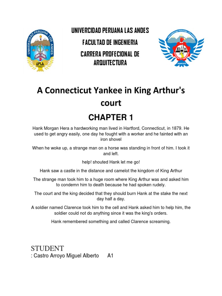 A Connecticut Yankee in King Arthur's Court | PDF | History