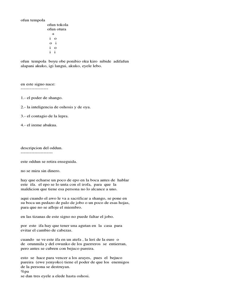 11-Ofun Osa | PDF | Deidades | Religión étnica