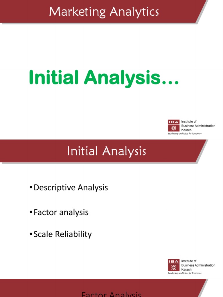 3 Initial Analysis | PDF