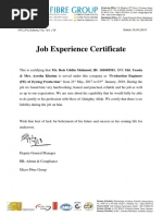 Civil Engineer Experience Certificate Format 1 | PDF