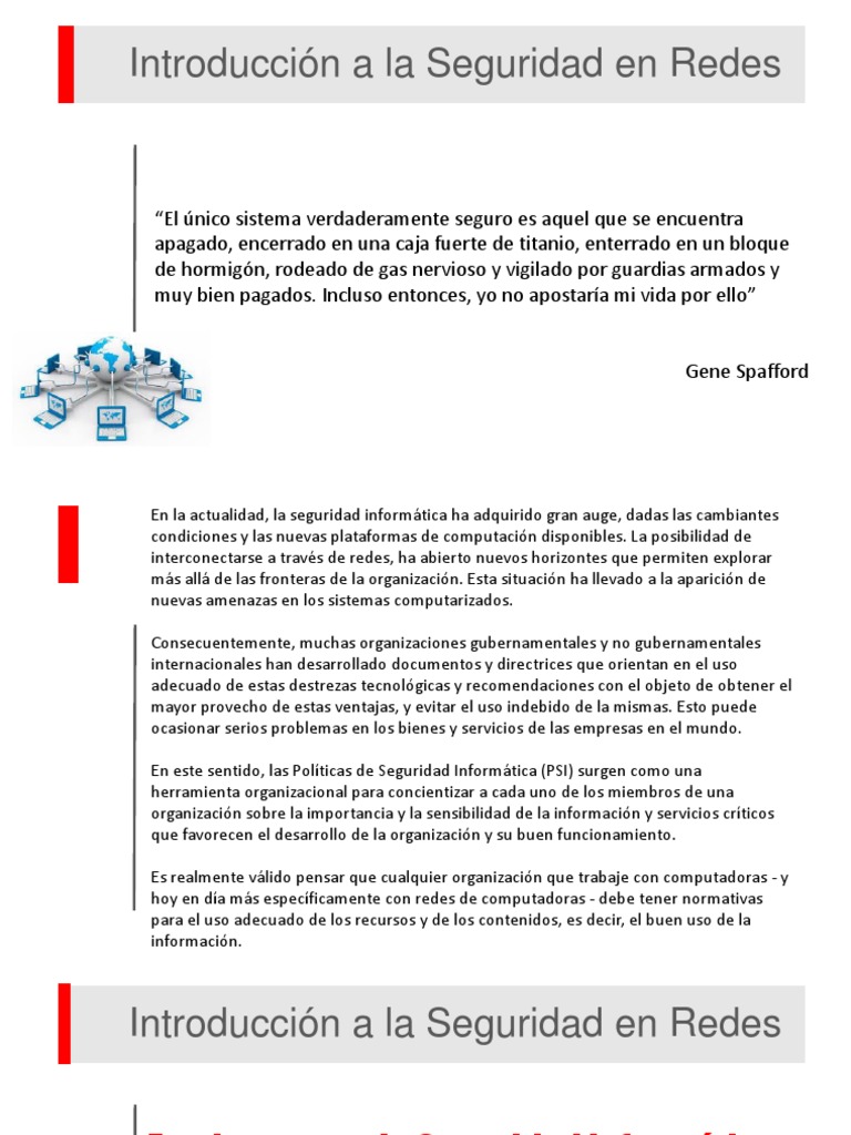Fundamentos de la Seguridad en Redes: Conceptos básicos, amenazas, vulnerabilidades y riesgos ...