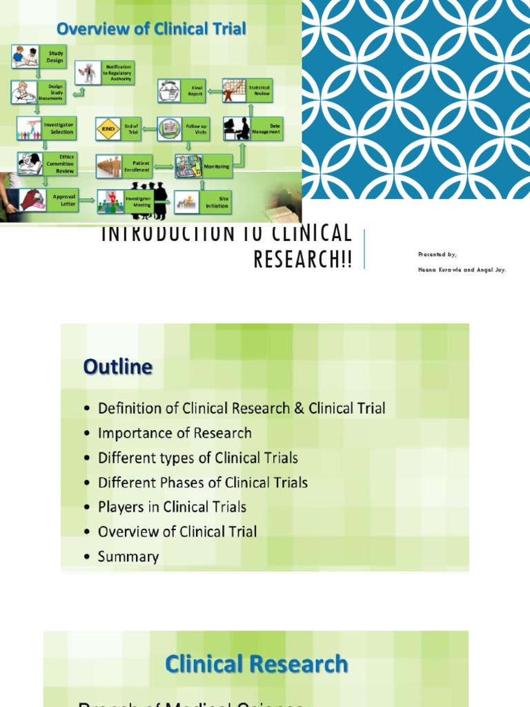 Presentation On Clinical Research | PDF