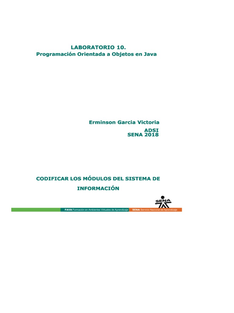 Desarrollo Del Tutorial Construccion de Aplicacion Con Java PDF ...