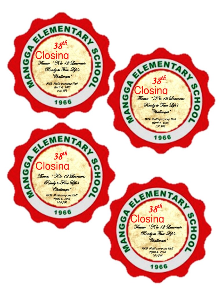 Closing Exercises Closing Exercises: Theme: " K To 12 Learners: Ready ...