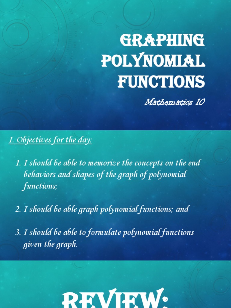 Graphing Polynomial Functions | PDF | Polynomial | Function (Mathematics)