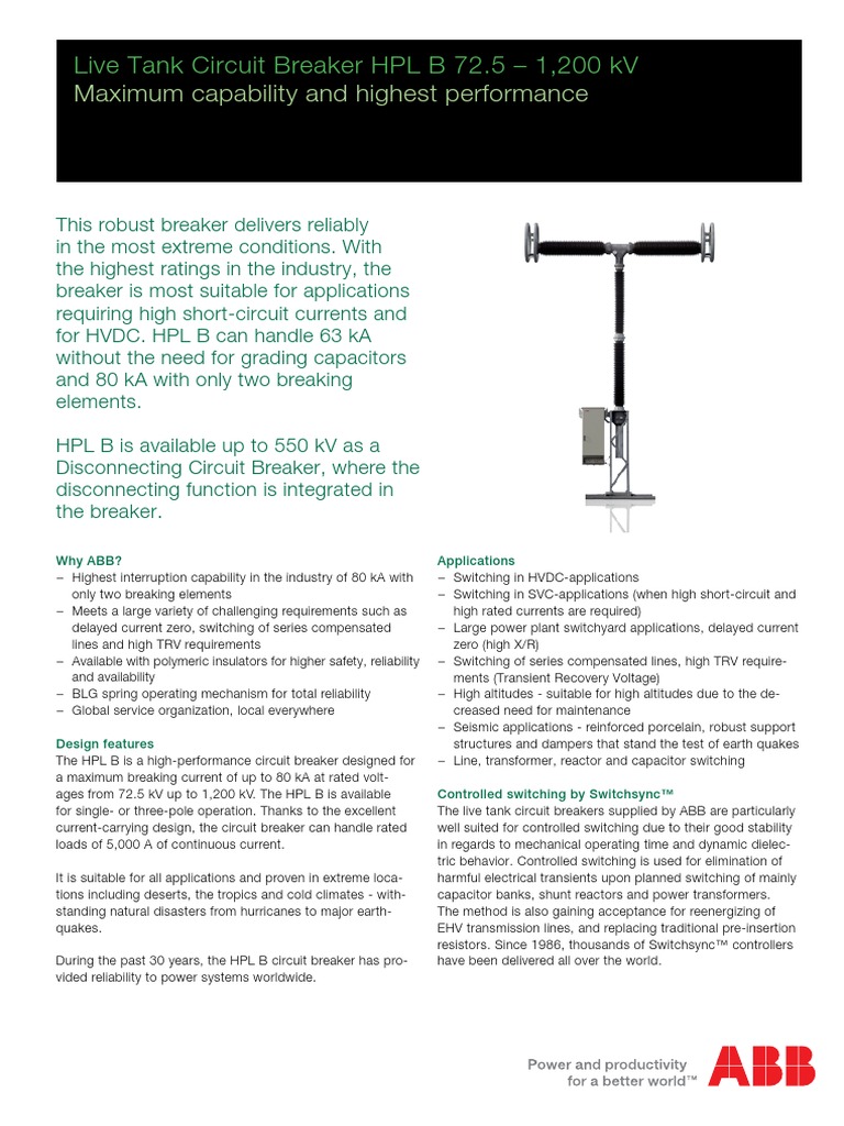 1HSM 9543 23-02en Live Tank Circuit Breaker - Application Guide Ed1.2 ...