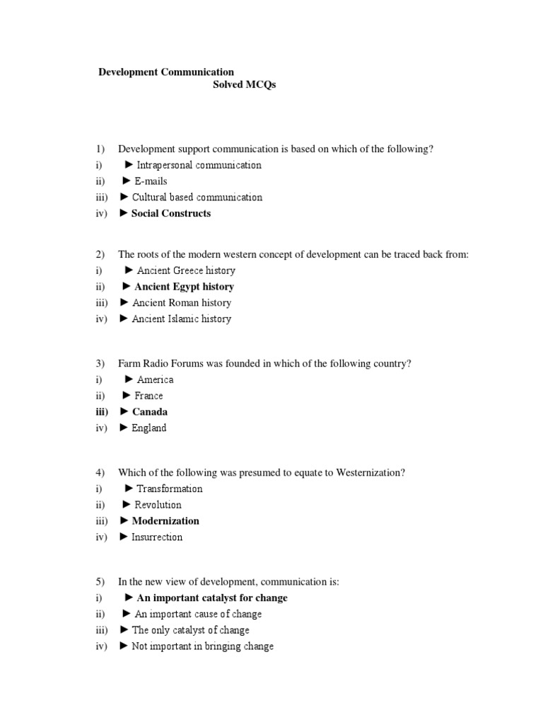 Development Communication PDF | PDF | International Development ...