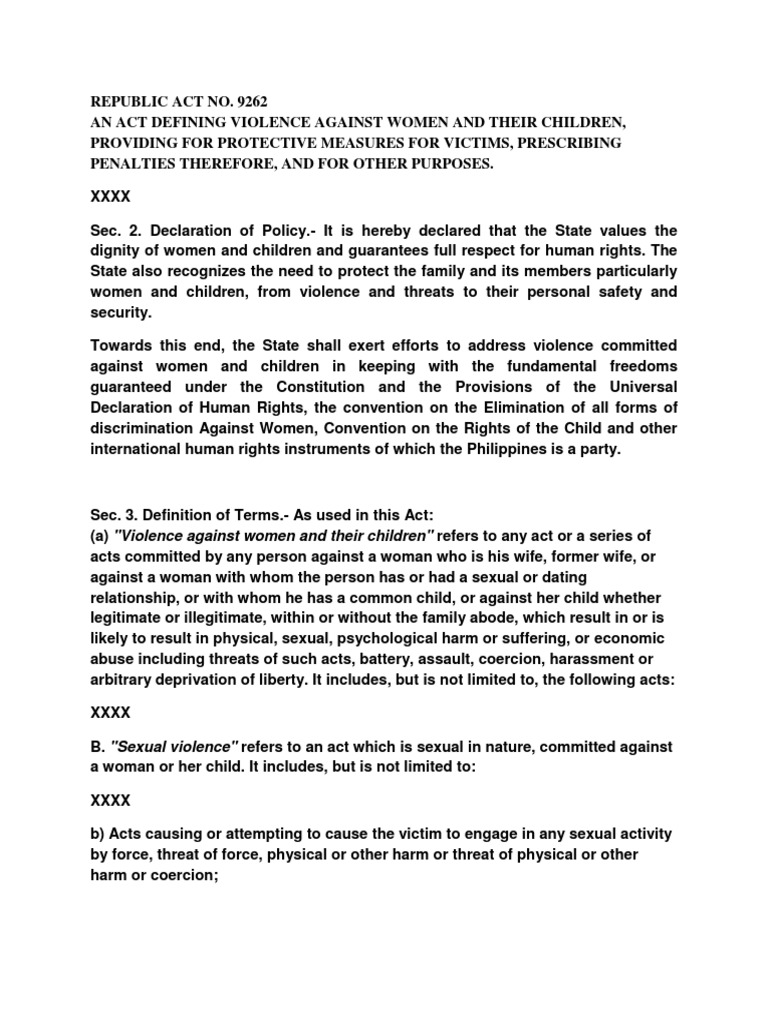 VAWC | Download Free PDF | Violence | Violence Against Women